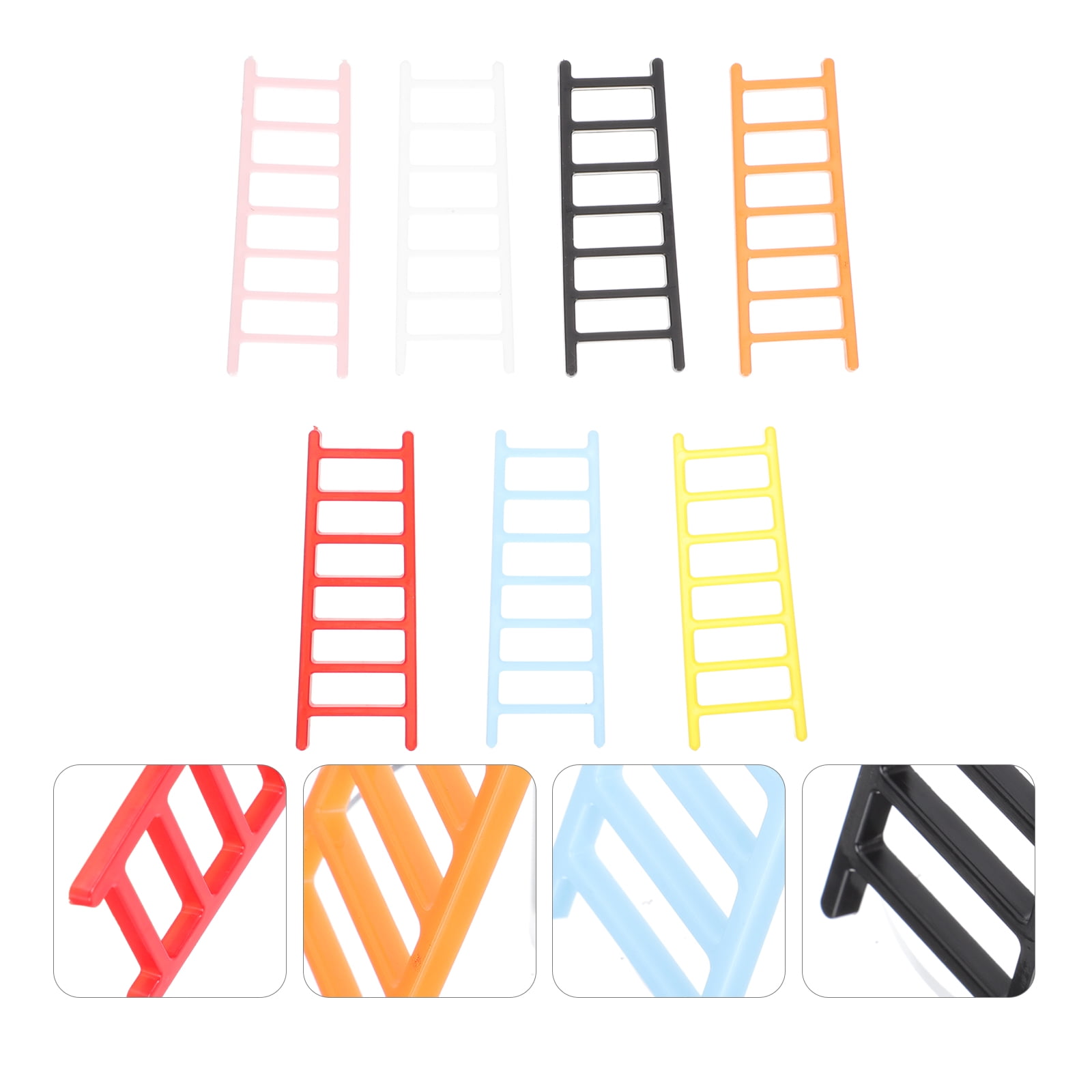 HEANUJJ 14Pcs Plastic Stairs Simulation Ladder Decor Assorted Colors ...