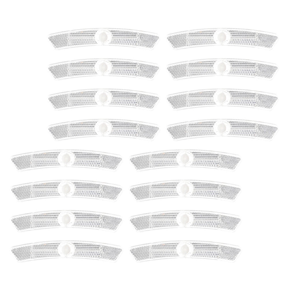 HEANUJJ 16Pcs Bike Wheel Reflectors White Plastic Stylish Decoration ...