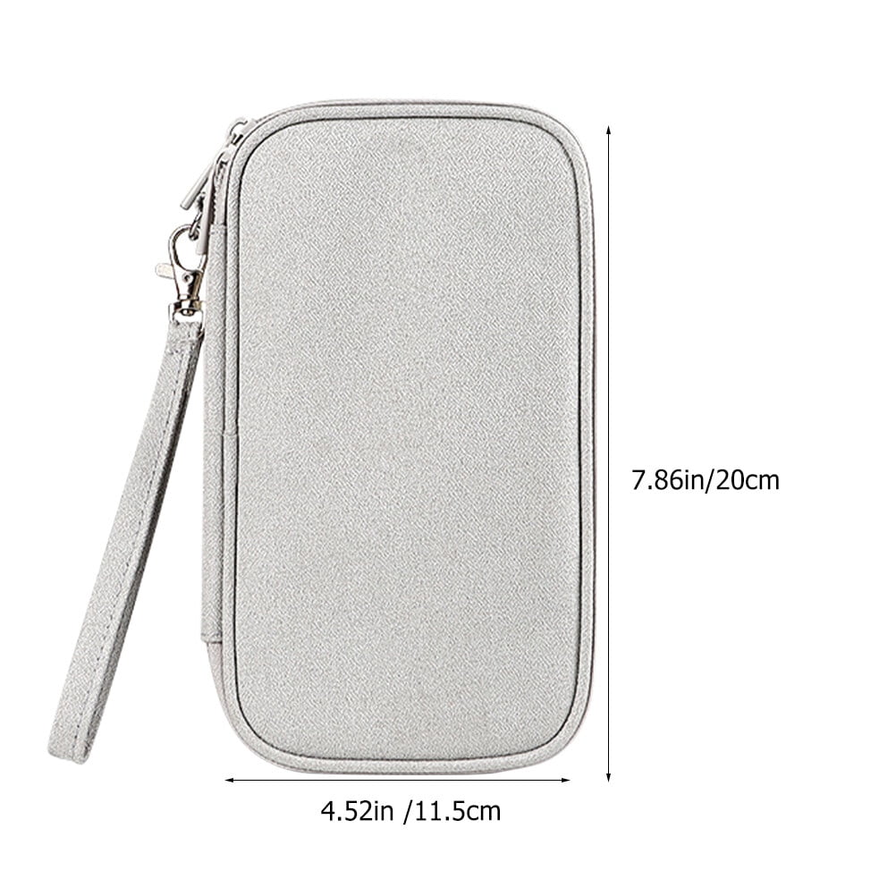 HEANUJJ Travel Electronic Storage Bag in Light Grey with Easy Access ...