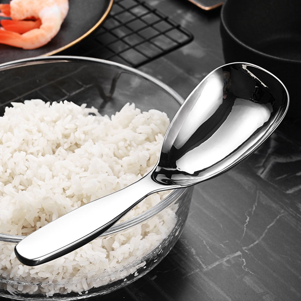 HEANUJJ Rice Scooper Spoon Stainless Steel Silver 1Pcs 7.07X2.36X0.79in ...