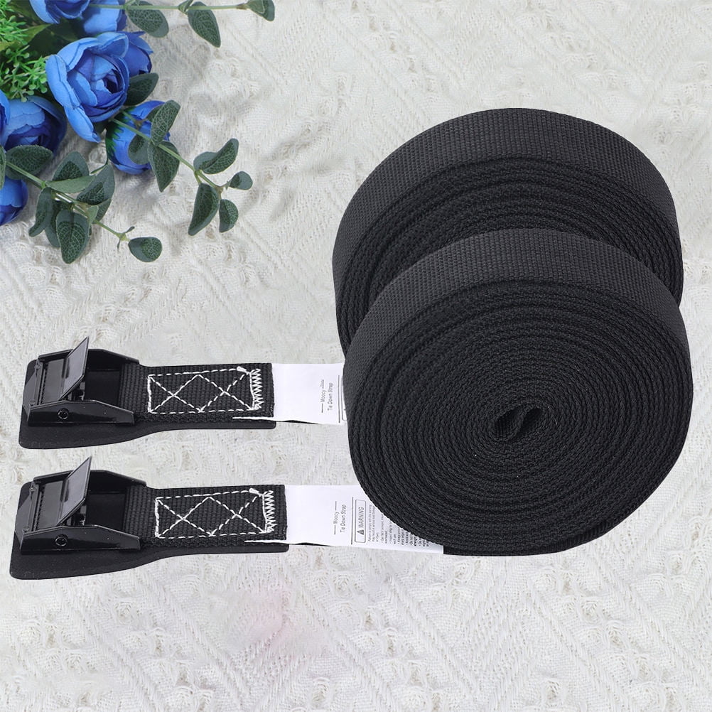 HEANUJJ Black Binding Belts for Luggage Secure Car and Trailer Tie Down ...