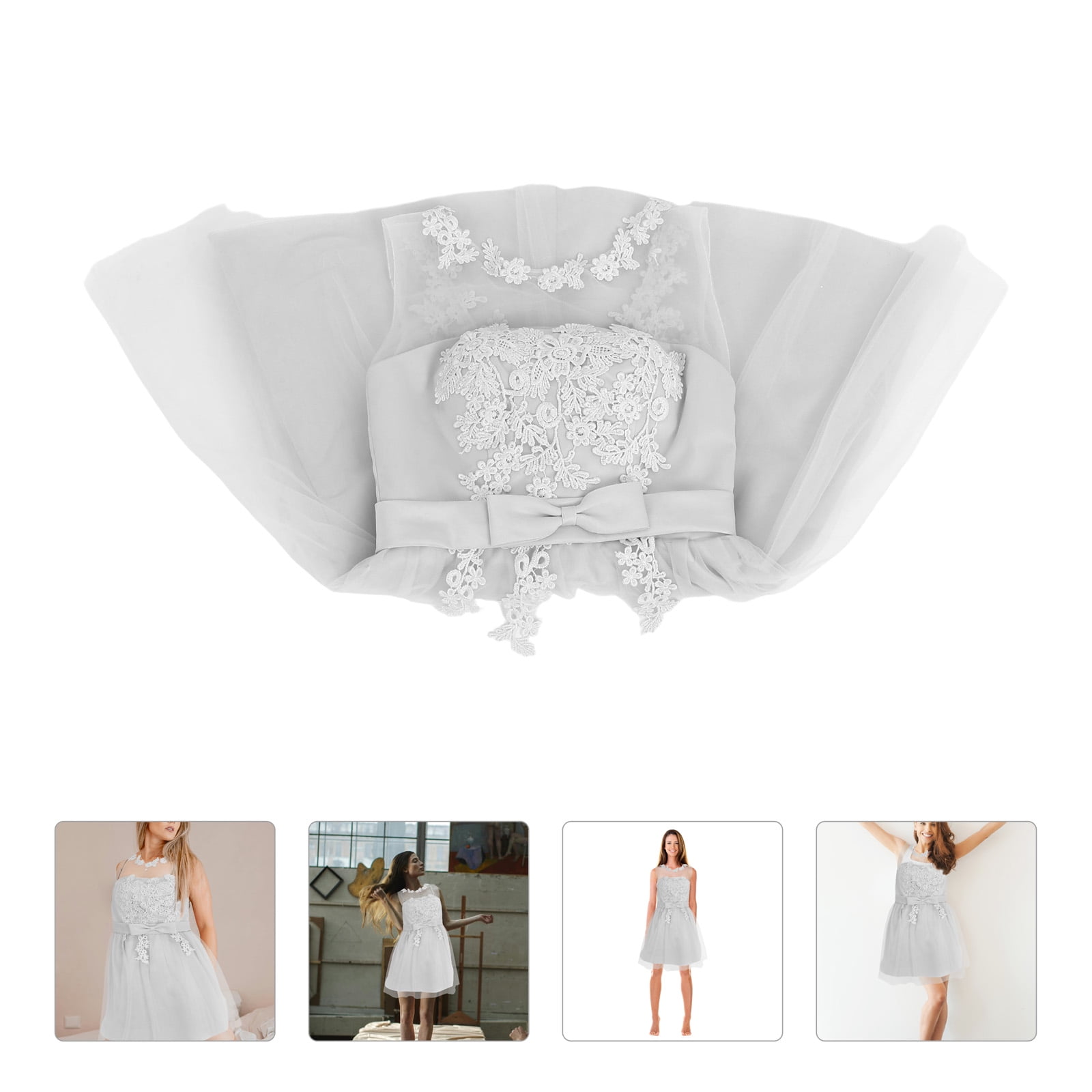 HEANUJJ Evening Party Dress Bridesmaid Dress Transparent 1Pcs - Walmart.com