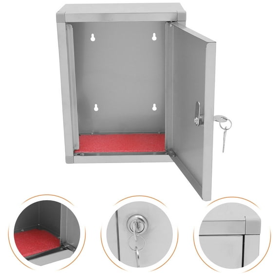 HEANUJJ Metal Lock Box for Mobile Phone Storage, Wall Mounted, Indoor ...