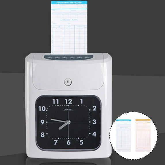 HEANUJJ Simple Design Employee Time Clock Cards Set for Workplace ...