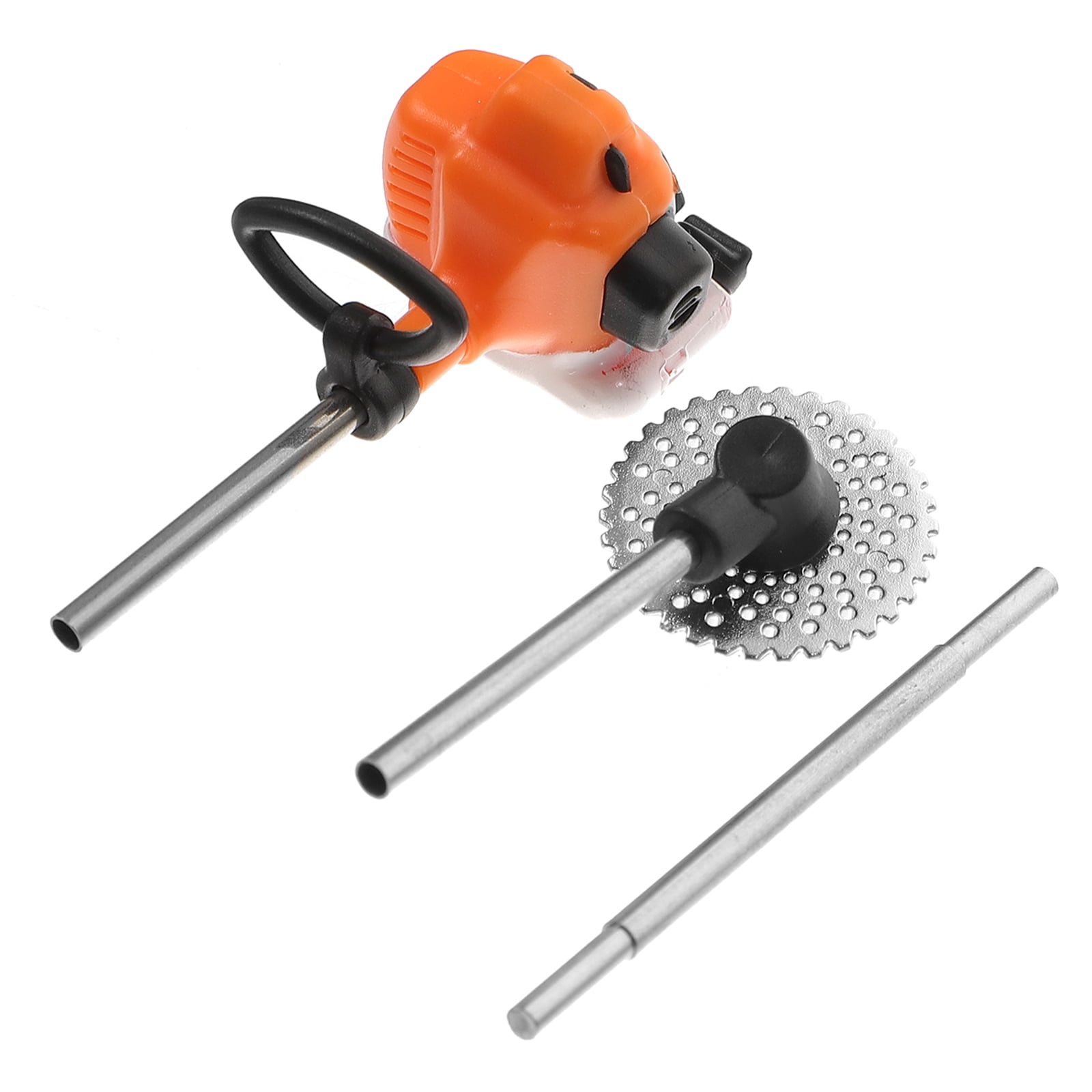 HEANUJJ 1Set Lawnmower Cake Topper Mini Lawn Mower Compact Orange PVC ...