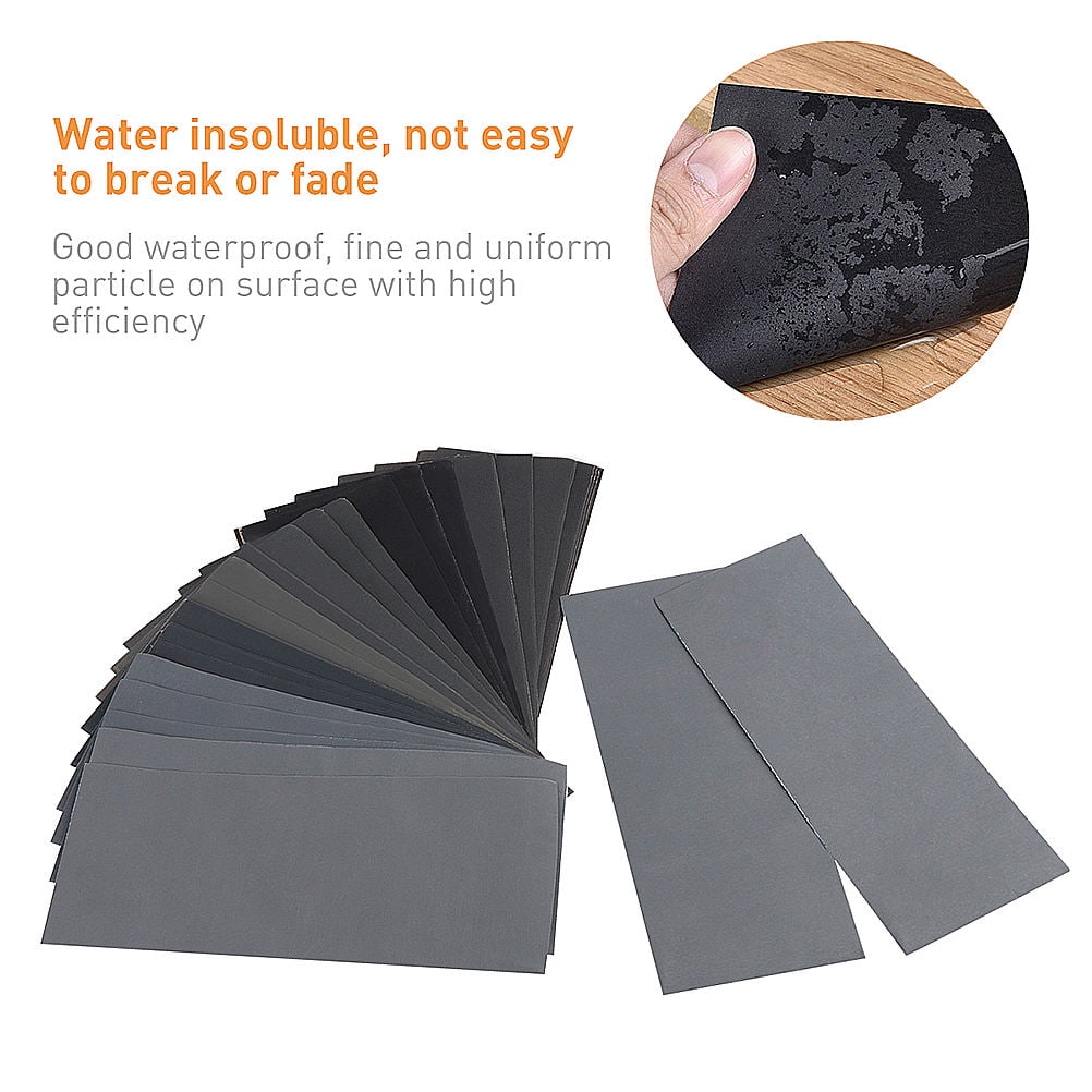 HEANUJJ 20 Sheets Polishing Paper Kit Assorted Color Kraft Paper Dust ...