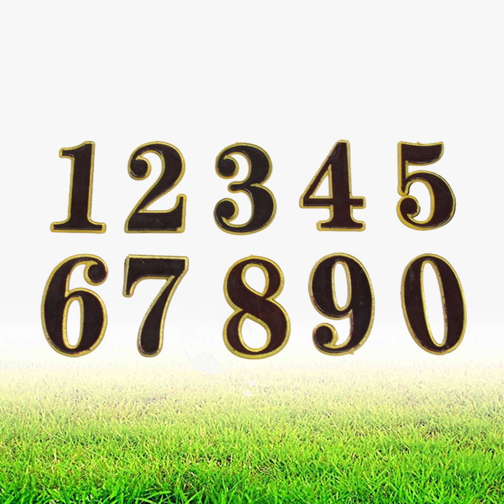 HEANUJJ 20Pcs Black Acrylic House Numbers for House Number Sign Modern ...