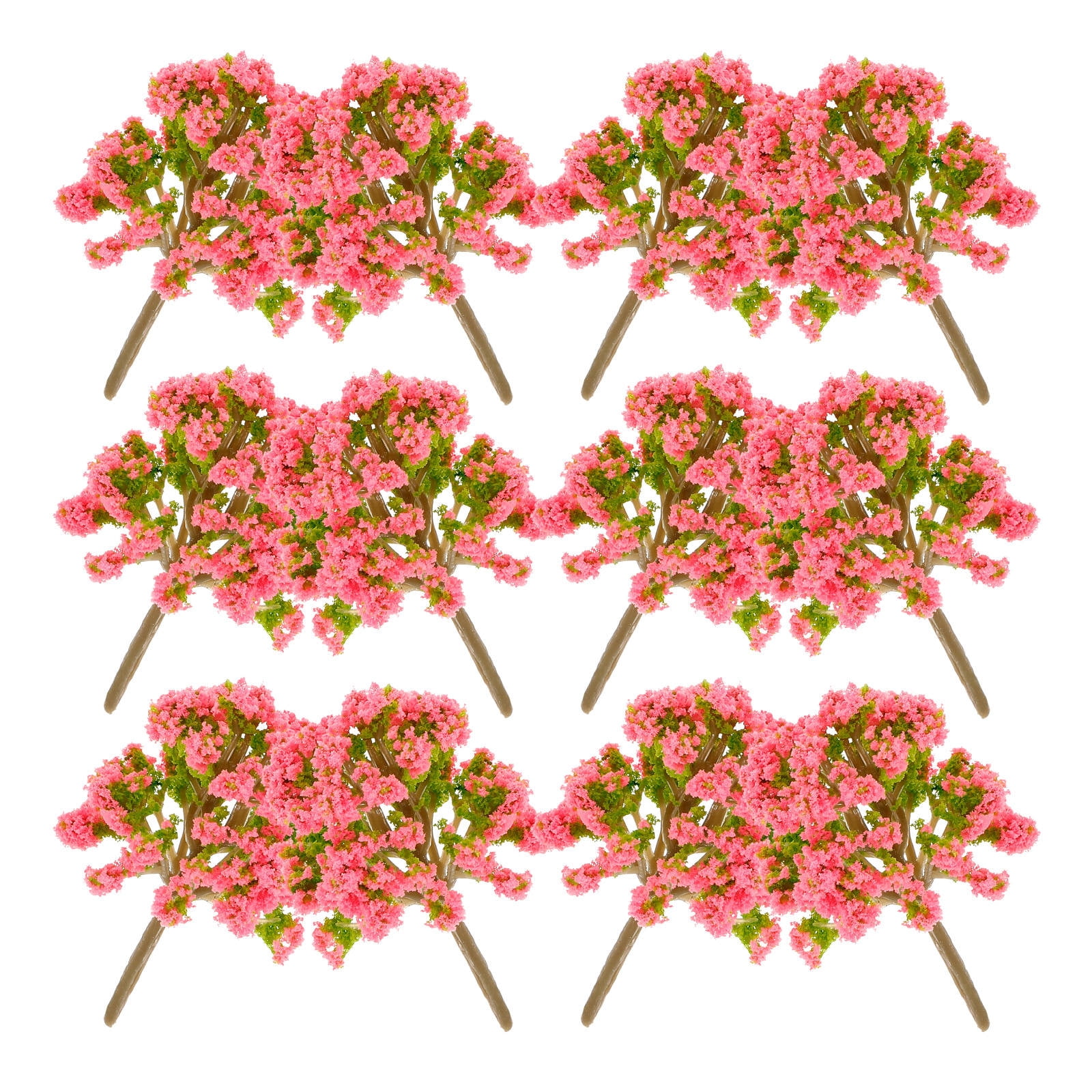 HEANUJJ Pink Scale Model Trees, Lifelike Design for DIY Decor, Stable ...