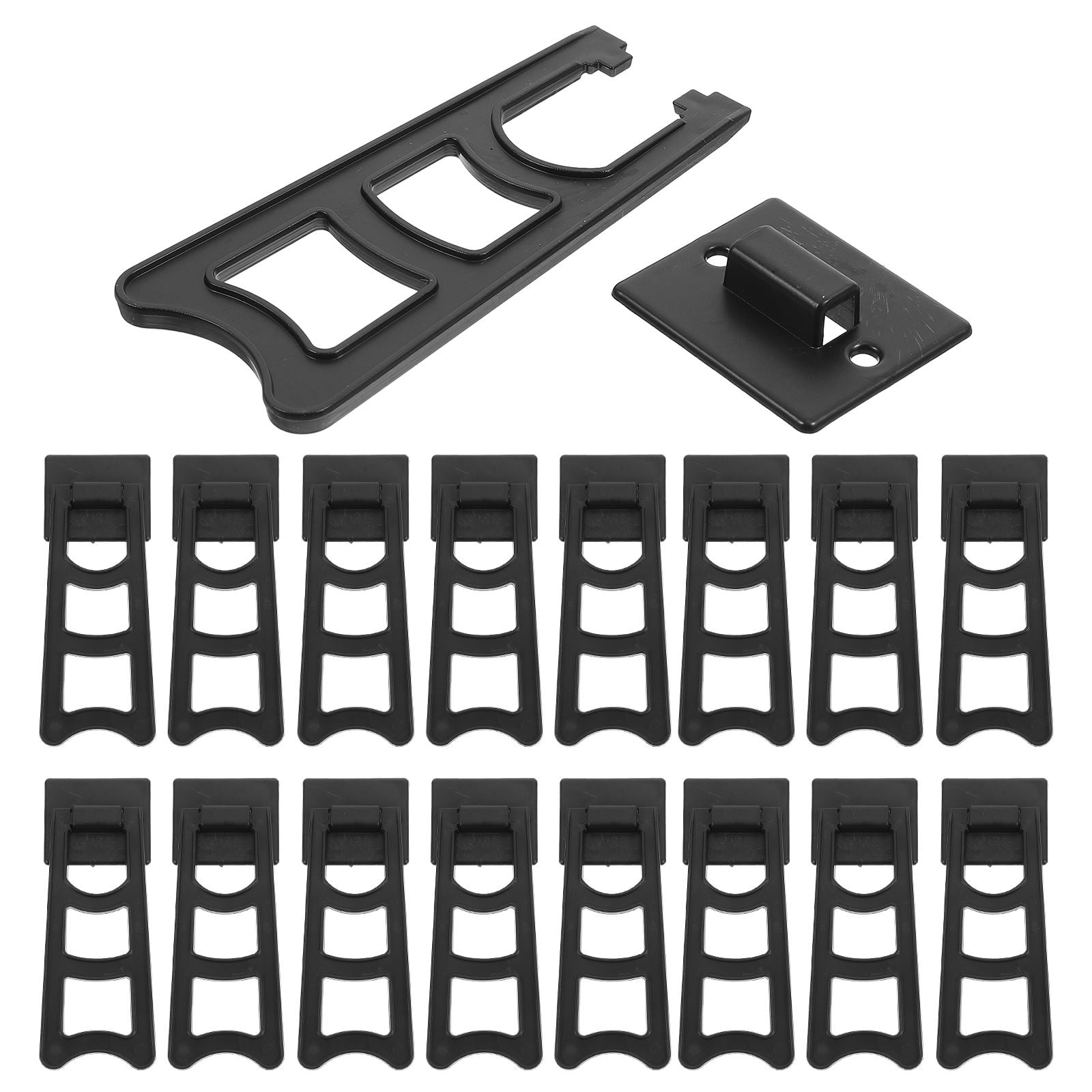 HEANUJJ 20Pcs Plastic Picture Frame Stand Black Rounded Edges Safe Use ...