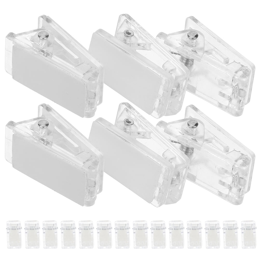 HEANUJJ Plastic Spring Clips Self-Adhesive for Office Use and School ...