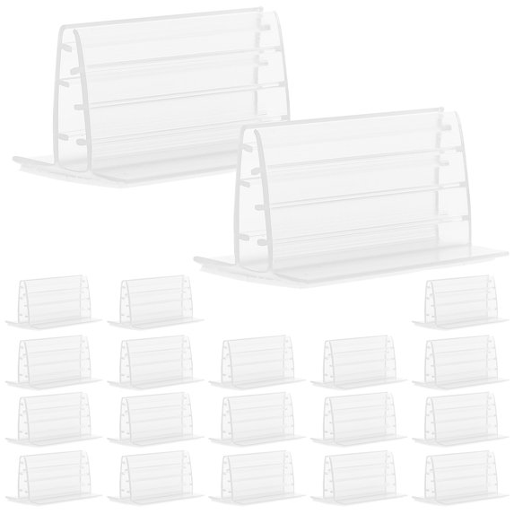 HEANUJJ 20Set Plastic Sign Holder Adhesive Sneeze Panel Holders ...