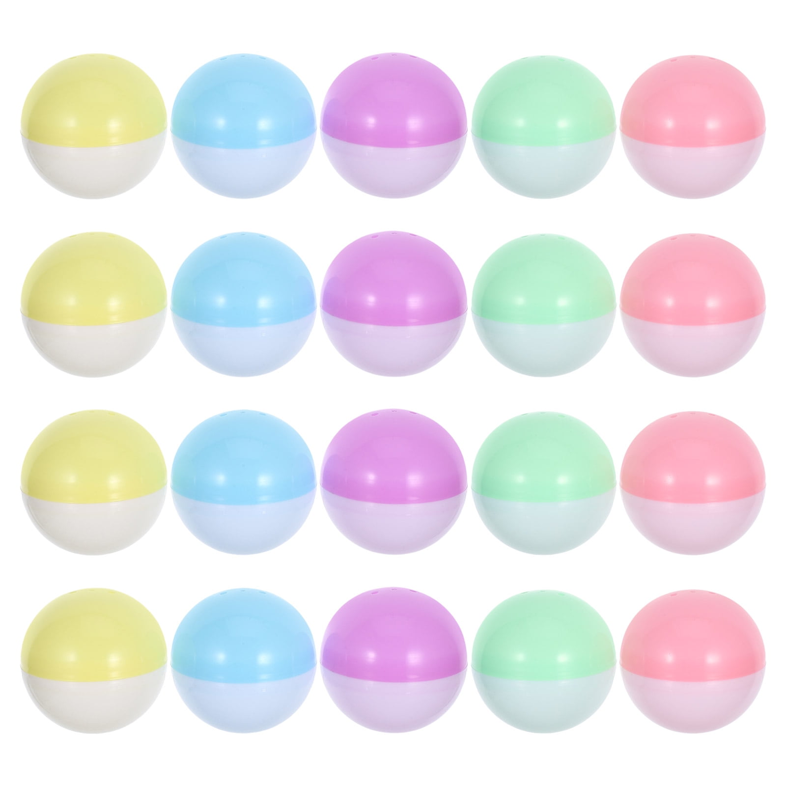 HEANUJJ 20pcs Empty Round Capsules Plastic Containers Assorted Color ...