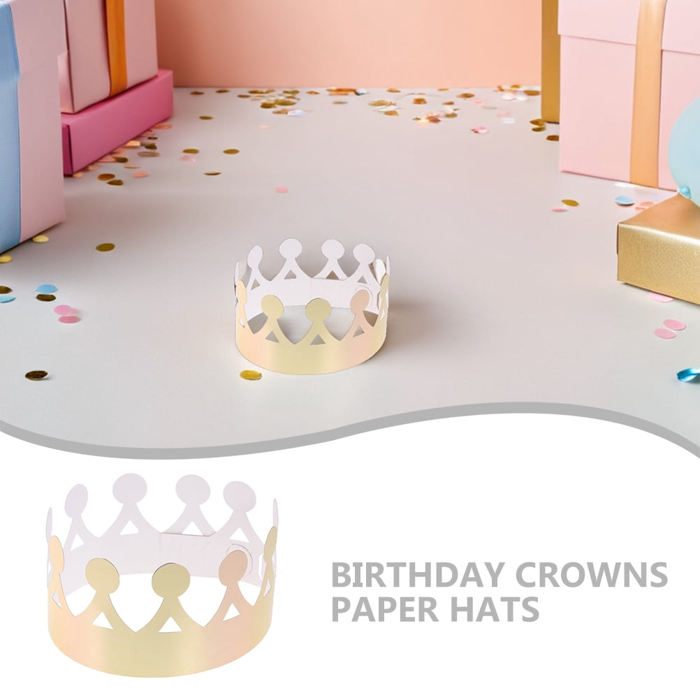 HEANUJJ 24pcs Paper Crowns Party Supplies for Birthday Decorations and ...