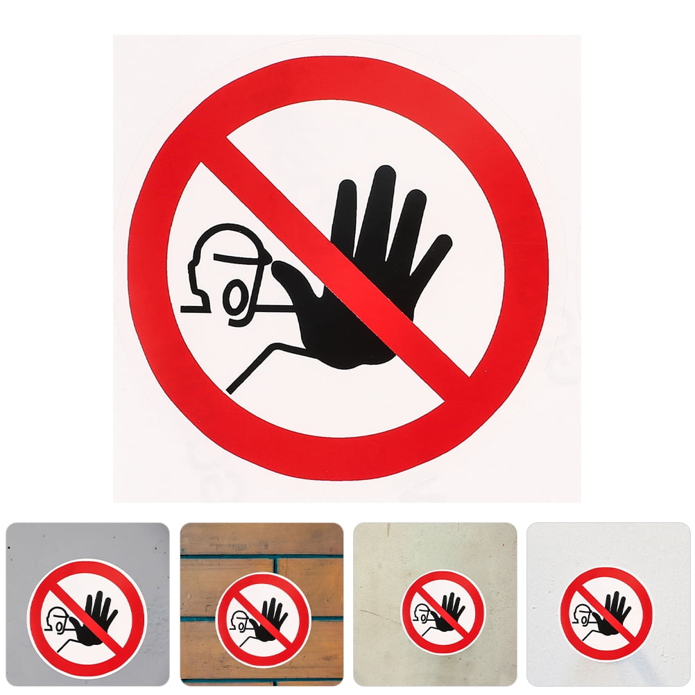 HEANUJJ Safety Labels Adhesive Warning Signs Easy Peel-and-Stick for ...