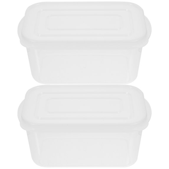 HEANUJJ 2pcs Transparent Rectangular Fridge Organizer Containers for ...