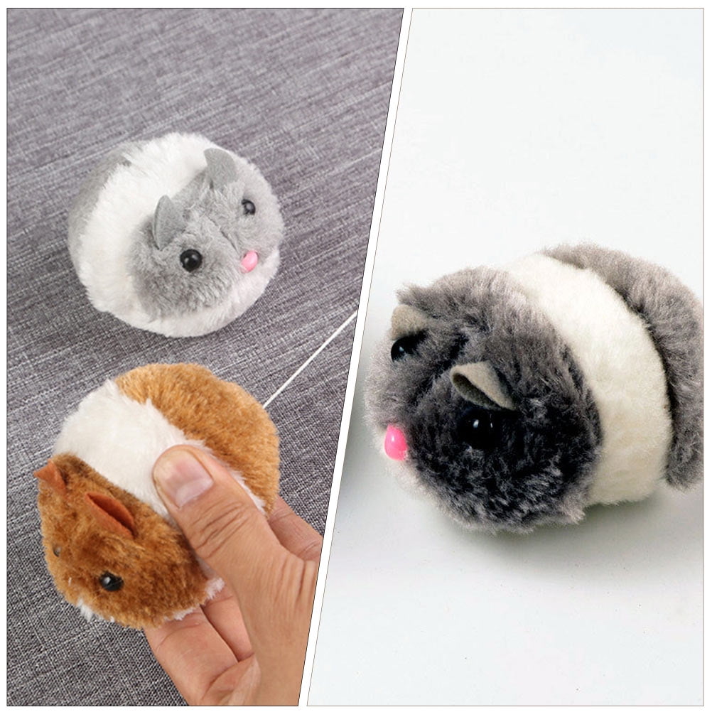 HEANUJJ Set of 2 Plush Mouse Cat Toys, Assorted Colors for Interactive ...