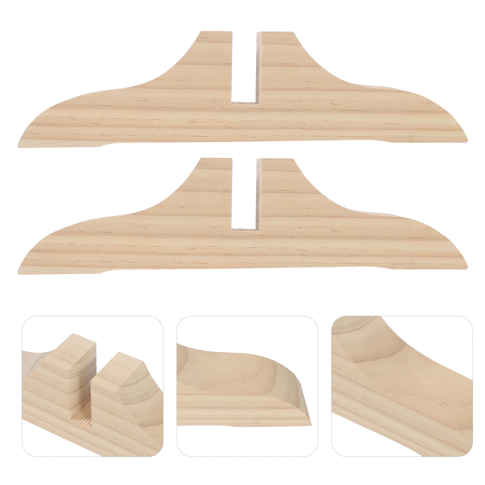 HEANUJJ 2Pcs Room Partition Support Bases Wood Stable Room Divider ...