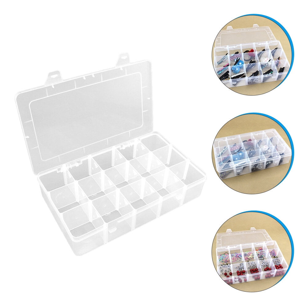 HEANUJJ 2Pcs Multi Compartment Plastic Organizer Box for Craft and ...