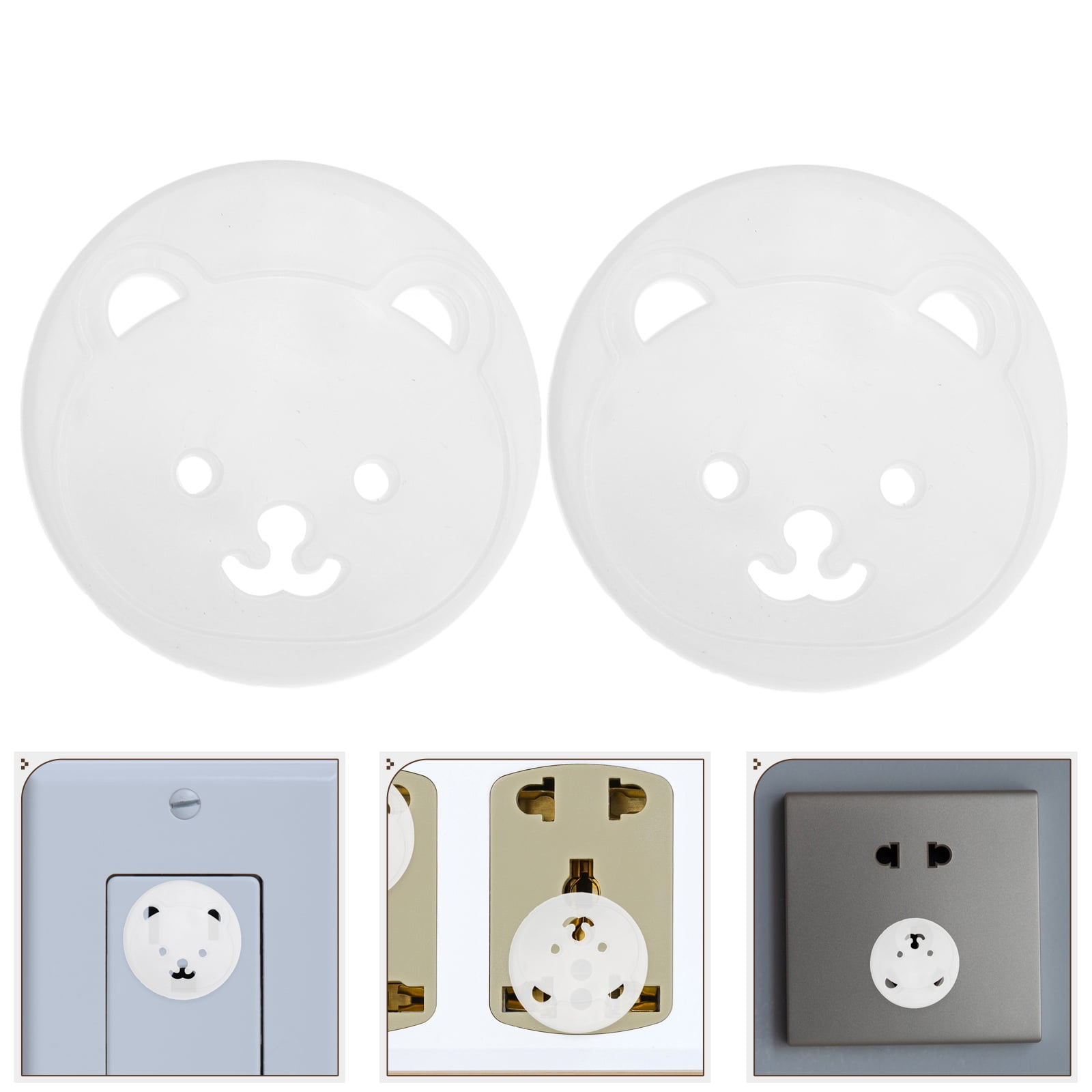 HEANUJJ 30Pcs Safety Outlet Covers White Plastic for European Outlets ...