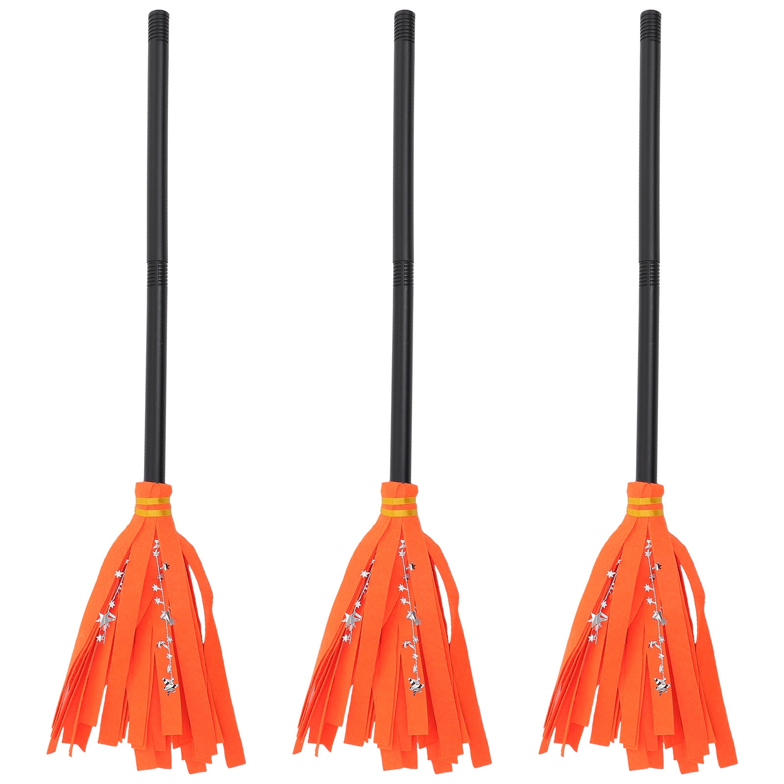 HEANUJJ Cosplay Toy 3Pcs Orange Broom Shaped Festive Decoration for ...