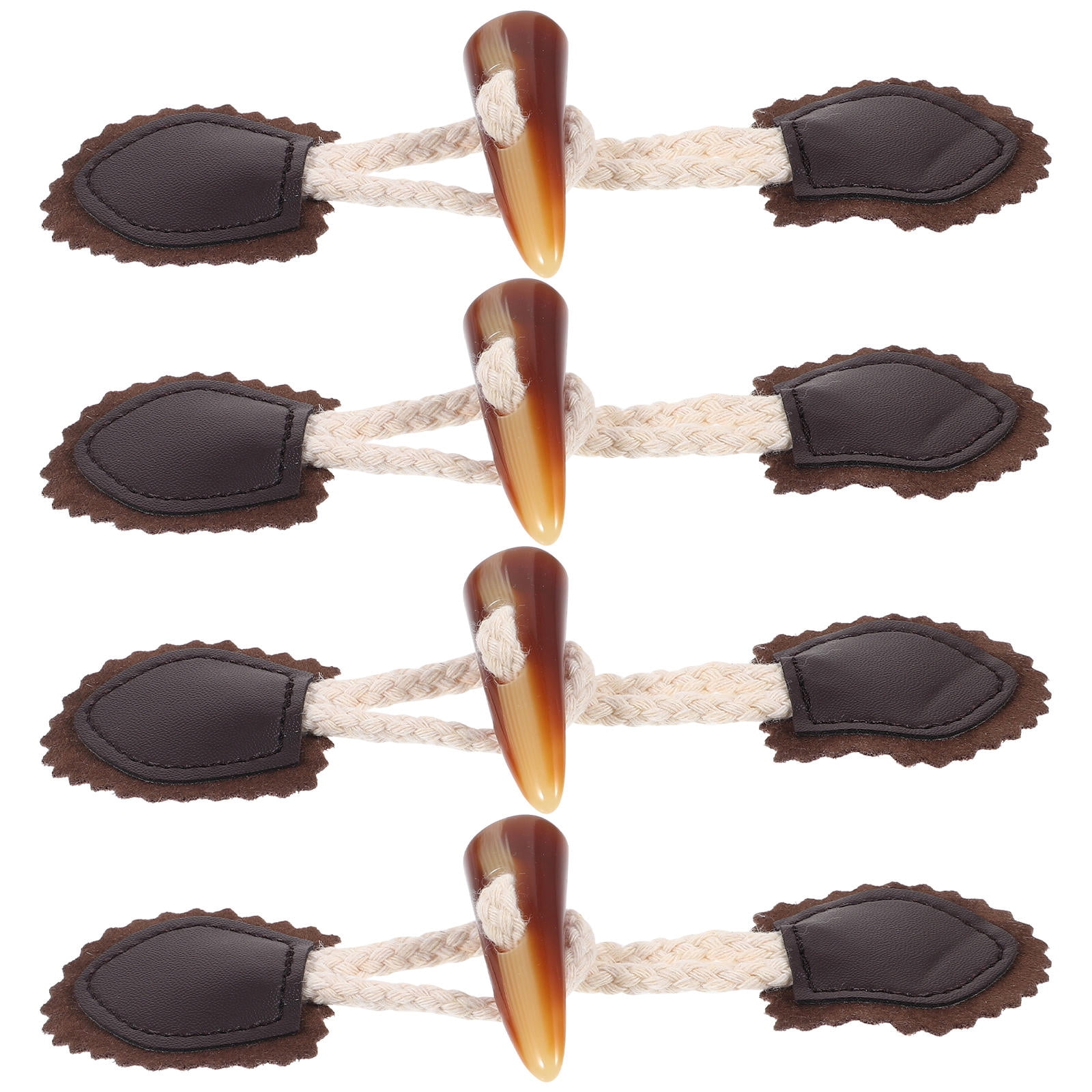HEANUJJ 4 Pairs Retro Clothes Buttons Black Toggle Closure Buttons for ...