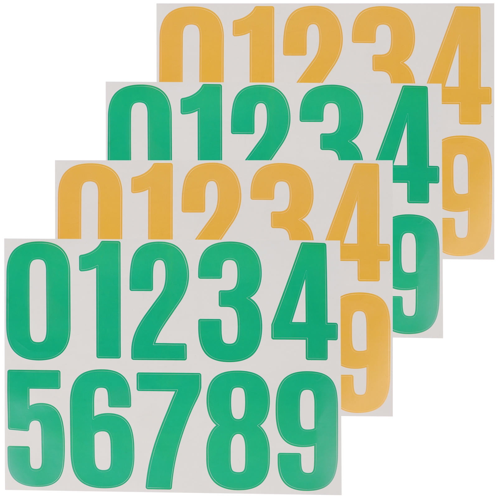 HEANUJJ 4 Sheets of Address Stickers for Trash Can Vinyl Adhesive Door ...