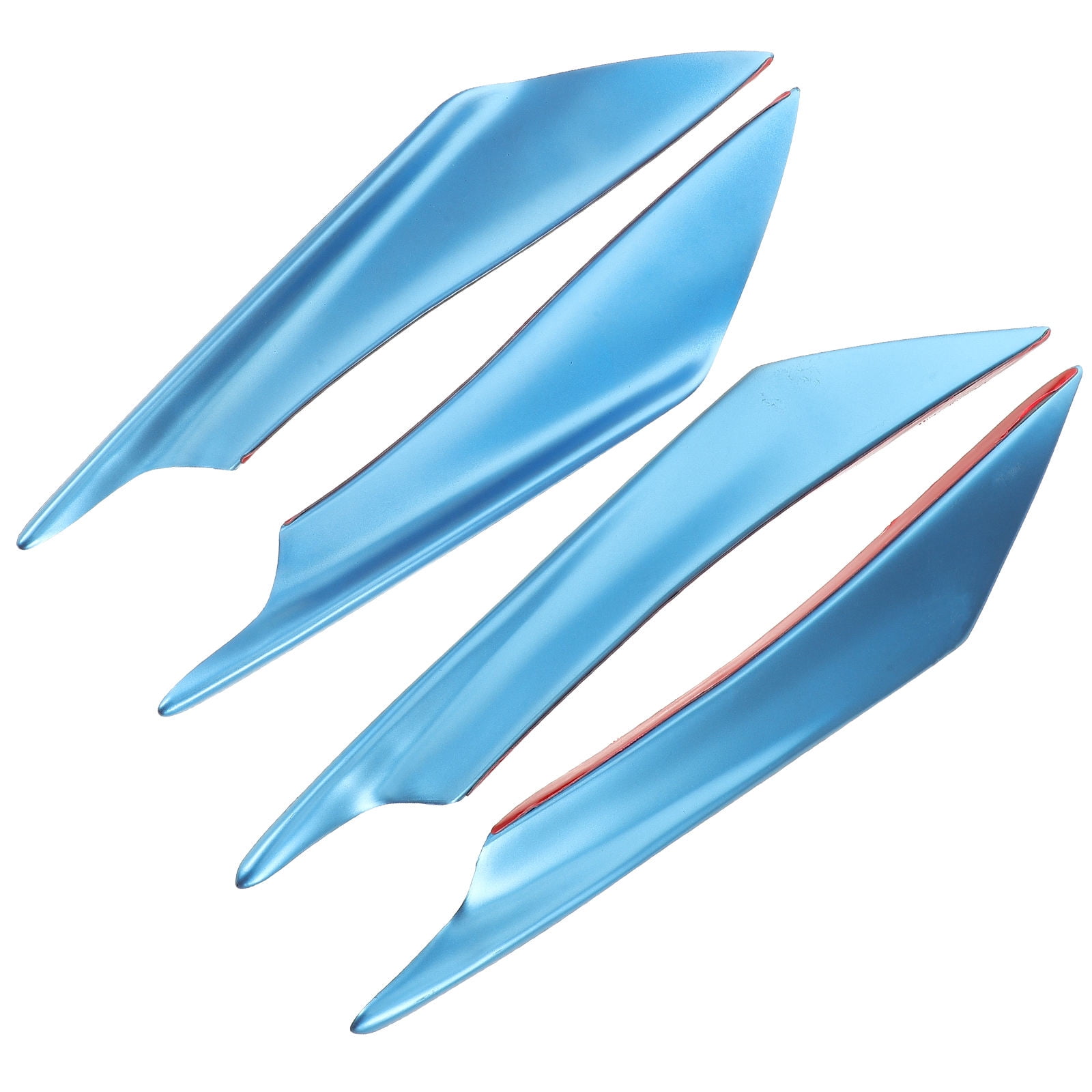 HEANUJJ Blue ABS Front Bumper Spoiler Canards for Car Sporty Appearance ...