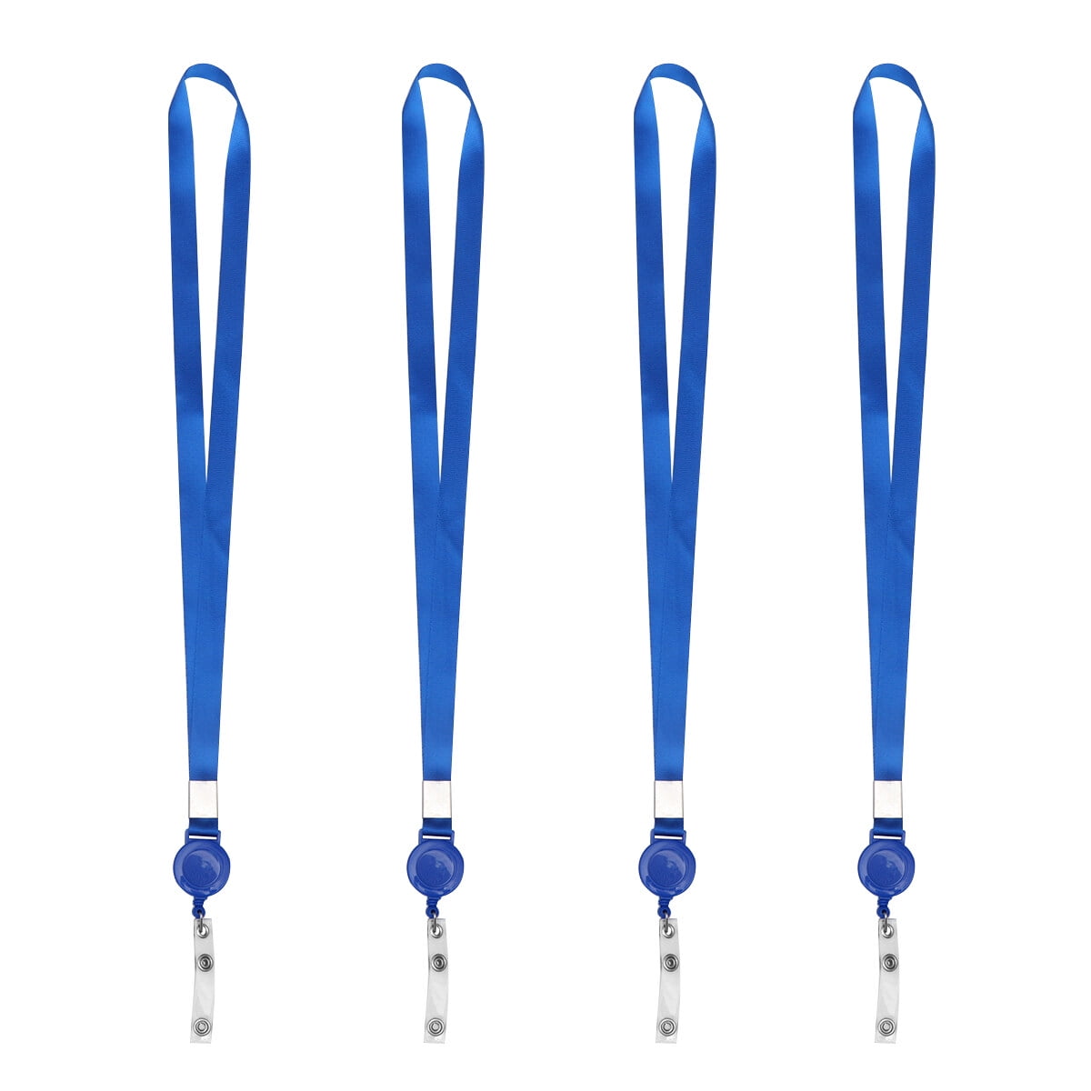 HEANUJJ 4Pcs Lanyards Safety Black Neck Lanyard for Work Card Blue ...