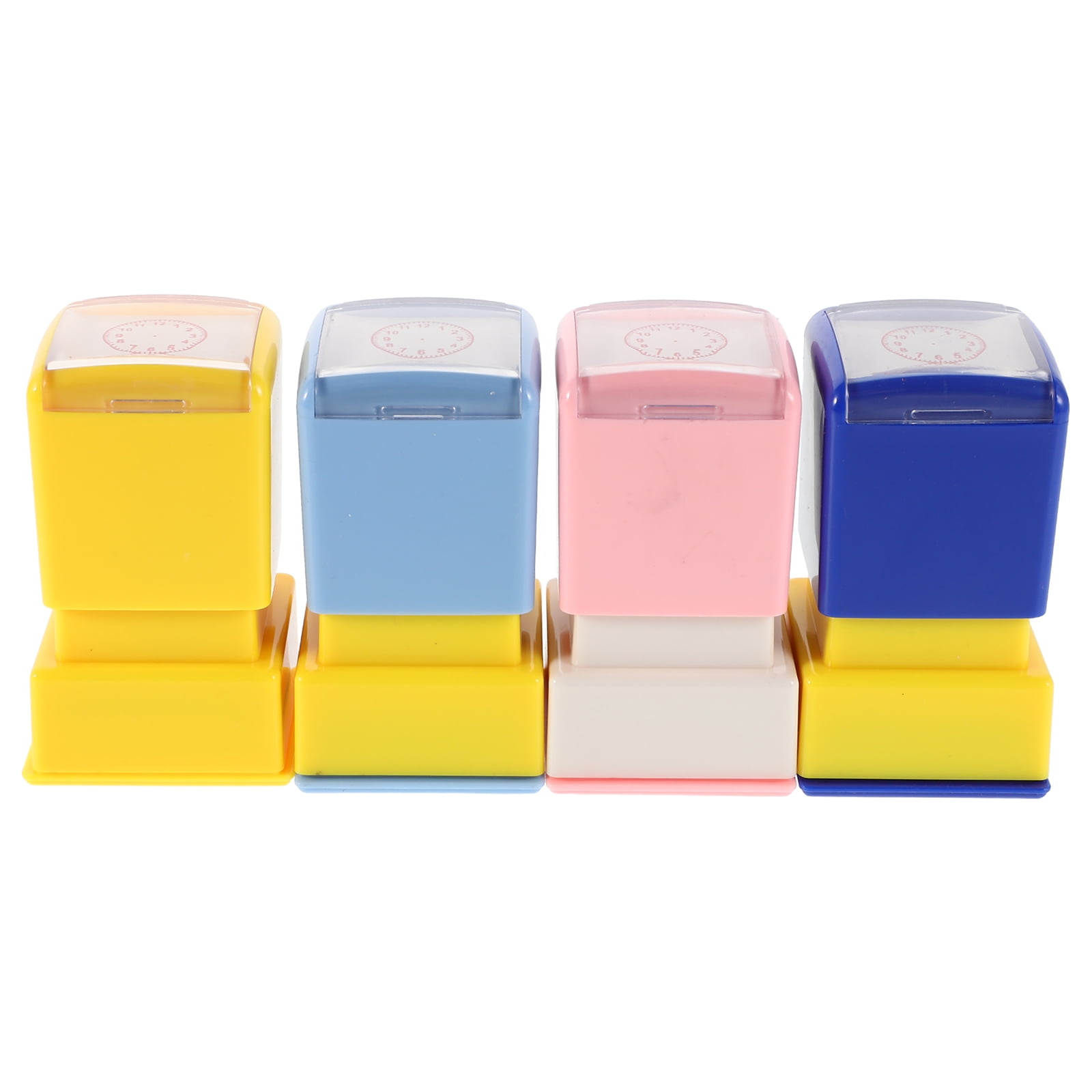 HEANUJJ Teaching Clock Stamps Portable Size Assorted Color Durable for ...