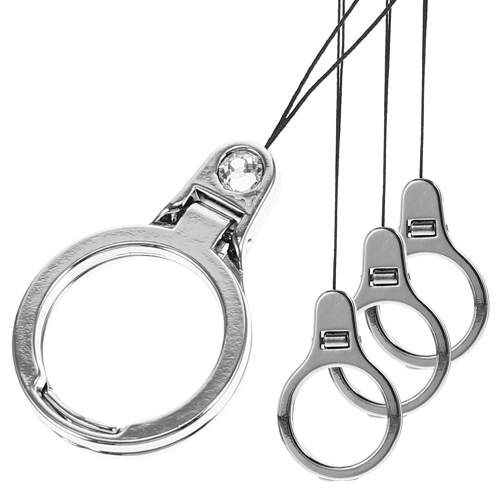 HEANUJJ 4Pcs Silver Phone Strap Rings for General Users in Outdoor ...