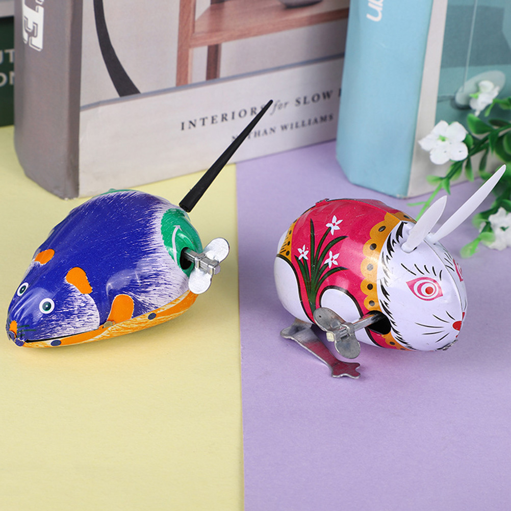 HEANUJJ 4Pcs Wind Up Animal Toys Iron Sheet Promote Parent Child ...