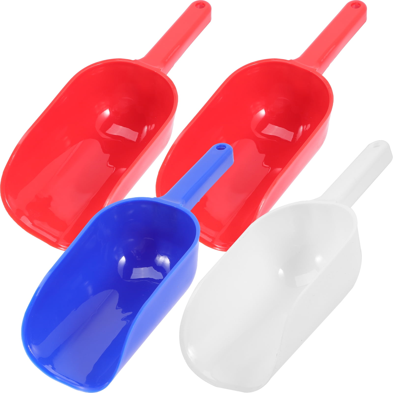 HEANUJJ 4-Pack Colored Plastic Shovels for Sand Digging, Gardening, and ...