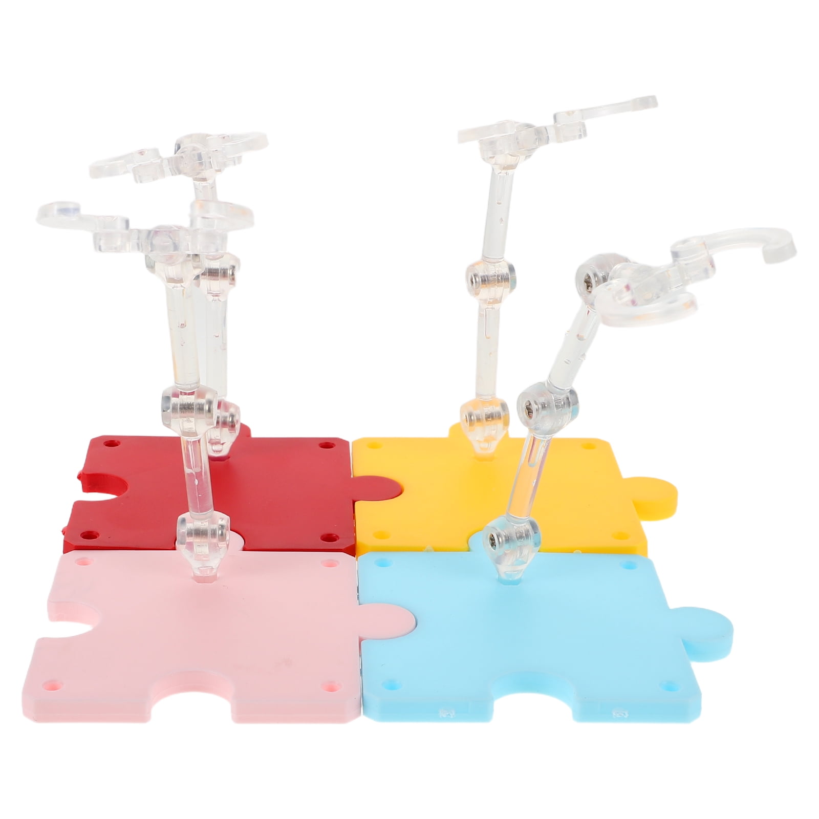 HEANUJJ 4Pcs Assorted Color Model Display Stands with Flexible Assembly ...