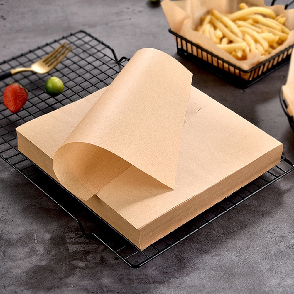 HEANUJJ 500 Sheets Baking Sheet Paper Baking Papers Kraft Paper Oil ...