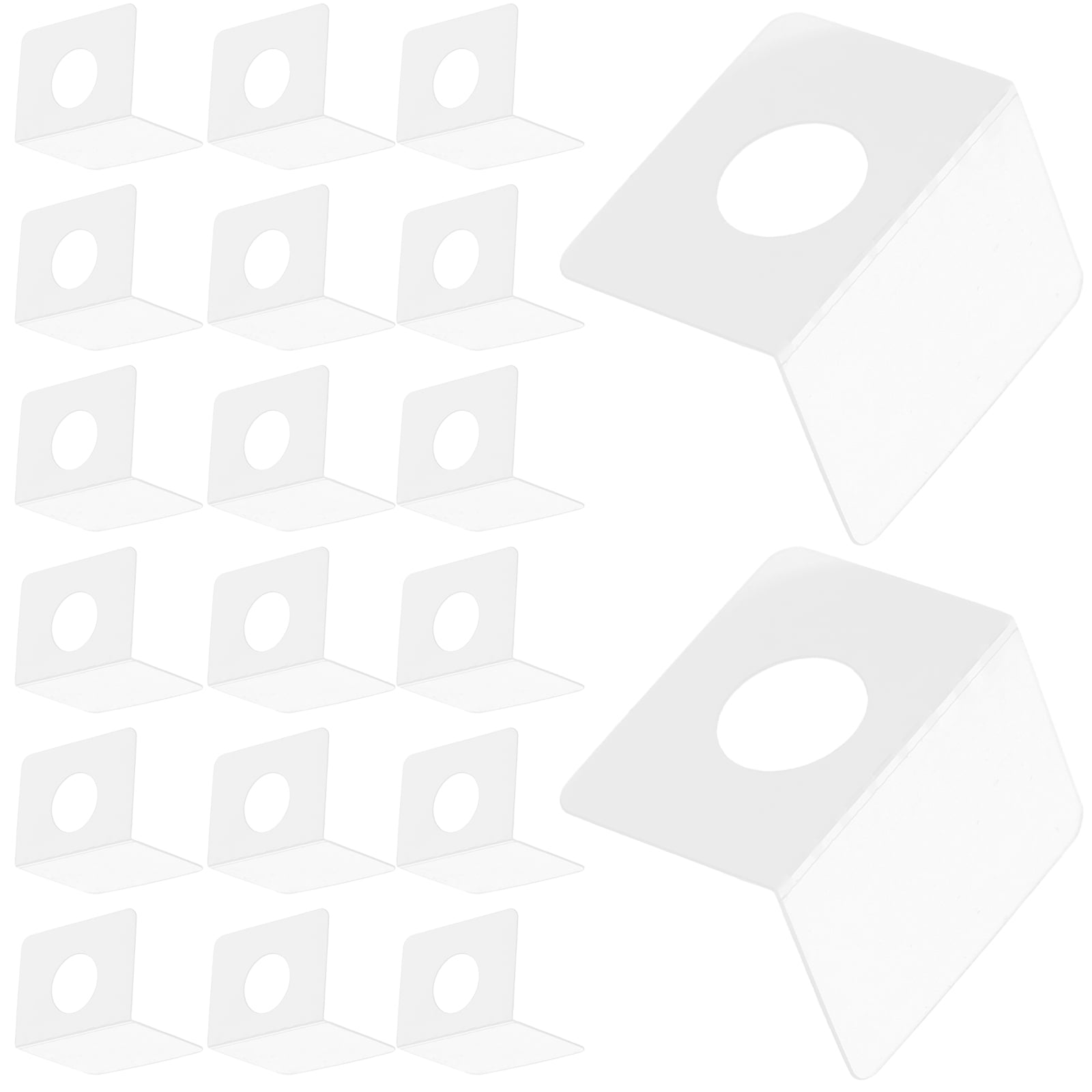 HEANUJJ 500Pcs Transparent Sticky Hanging Tabs PVC for Home ...