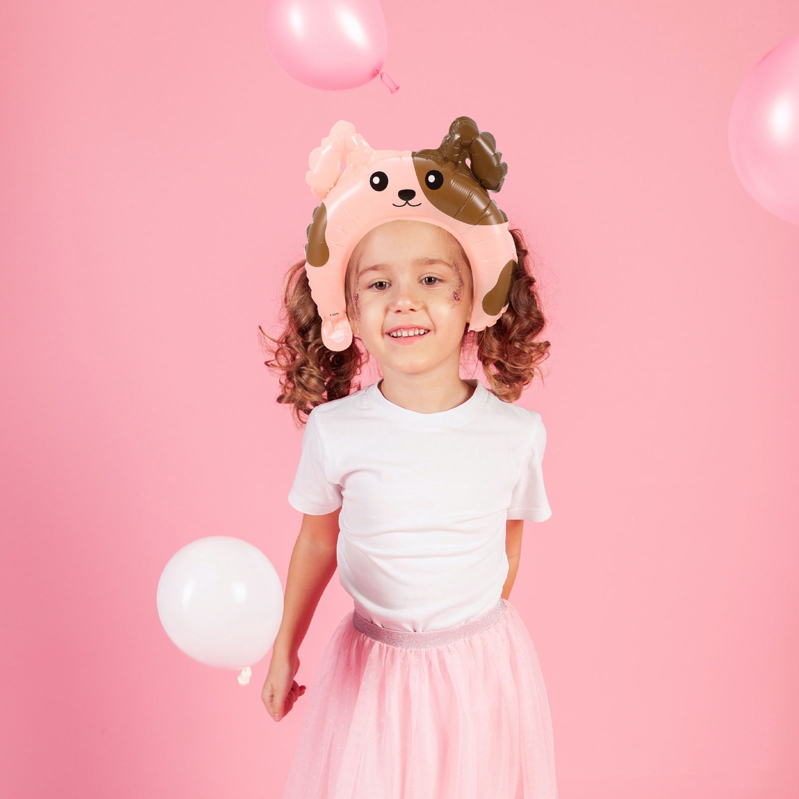 HEANUJJ 50Pack Kids Balloon Headband Aluminum Foil Animal Shaped for ...