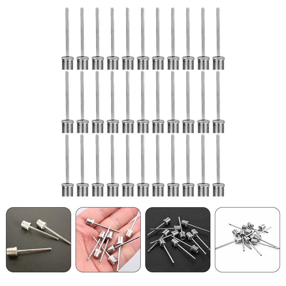 HEANUJJ Air Releasing Inflation Needles Silver 50pcs 1.49X0.29X0.29in ...