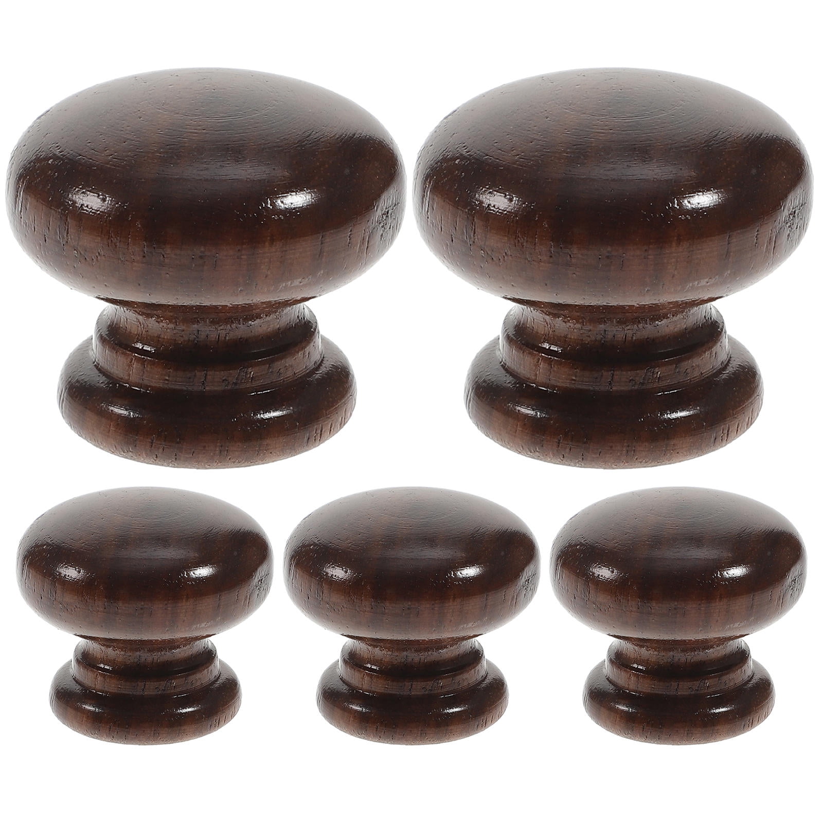 HEANUJJ 5-Pack Sturdy Wood Dresser Pulls Single Hole Cabinet Handles ...
