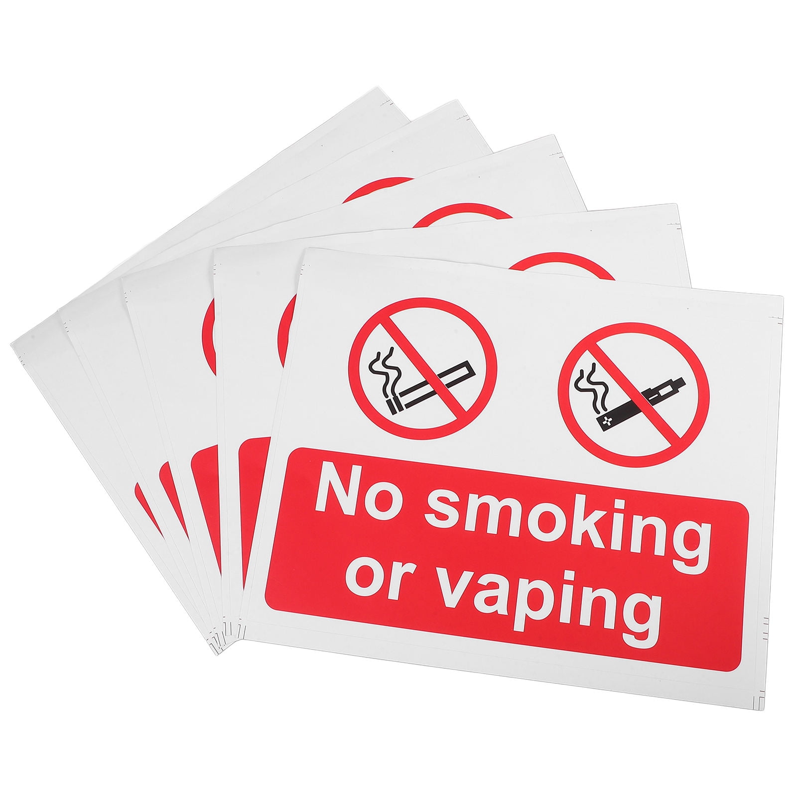 HEANUJJ 5Pcs Red Fire Door Keep Clear No Smoking Stickers Durable Vinyl ...