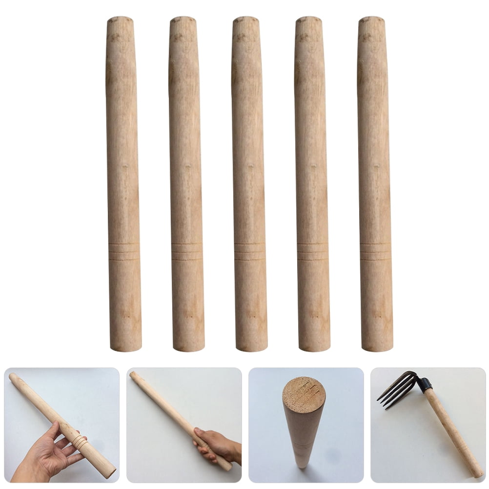 HEANUJJ Garden Hoe Wood Handle Replacement 5Set Beige Durable Hardwood ...