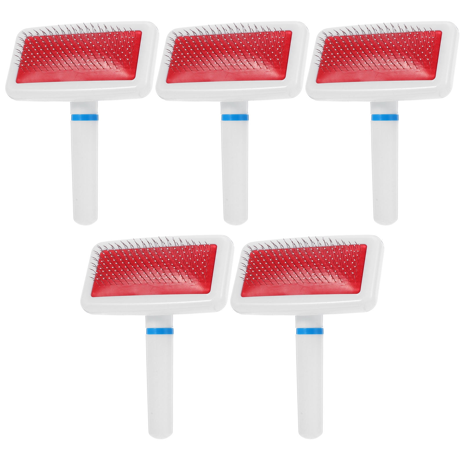 HEANUJJ 5Set Pet Grooming Brush Plastic Self Cleaning Comb Multi Use ...