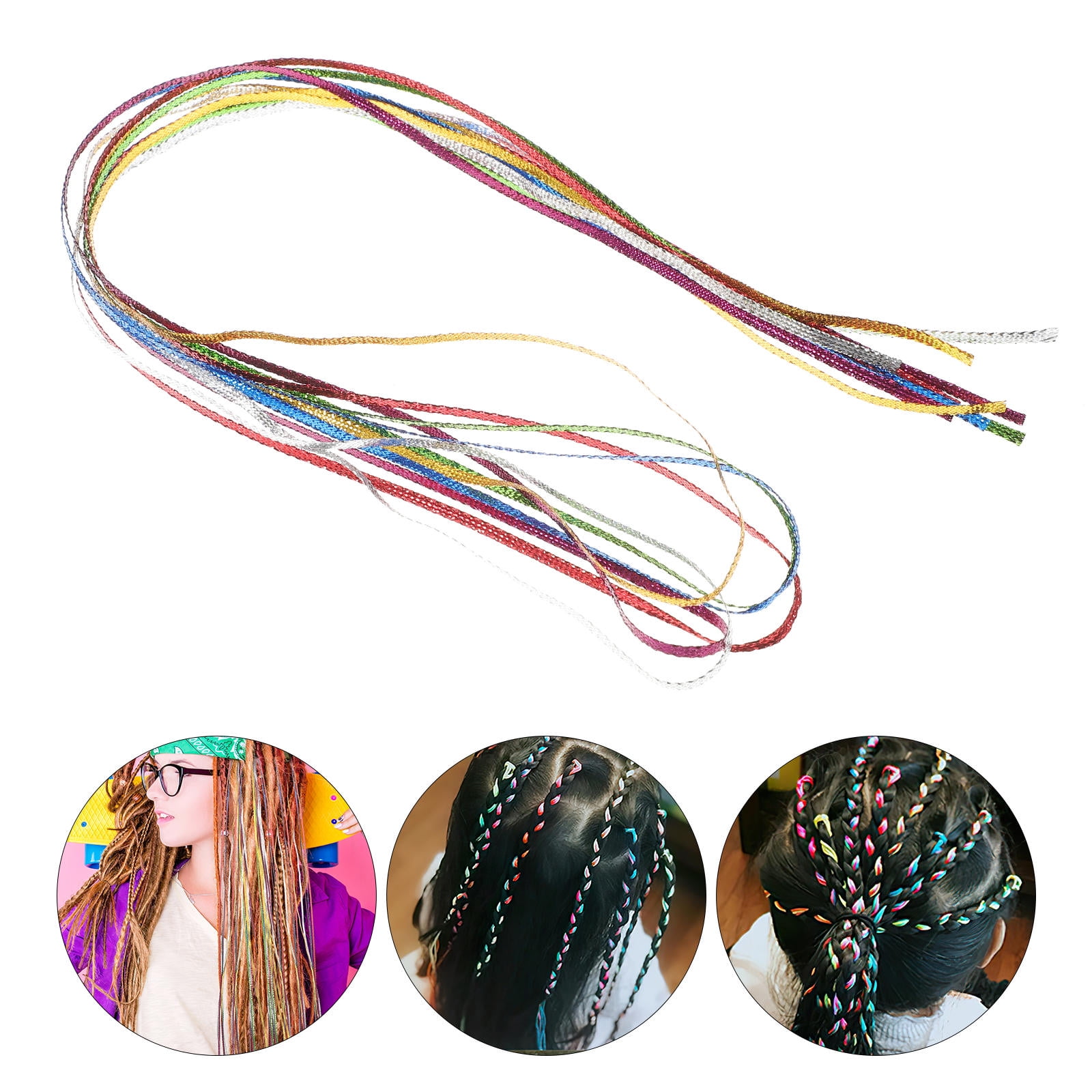 HEANUJJ 6Pcs Hair Braids Strings for Styling and Braiding in Parties ...