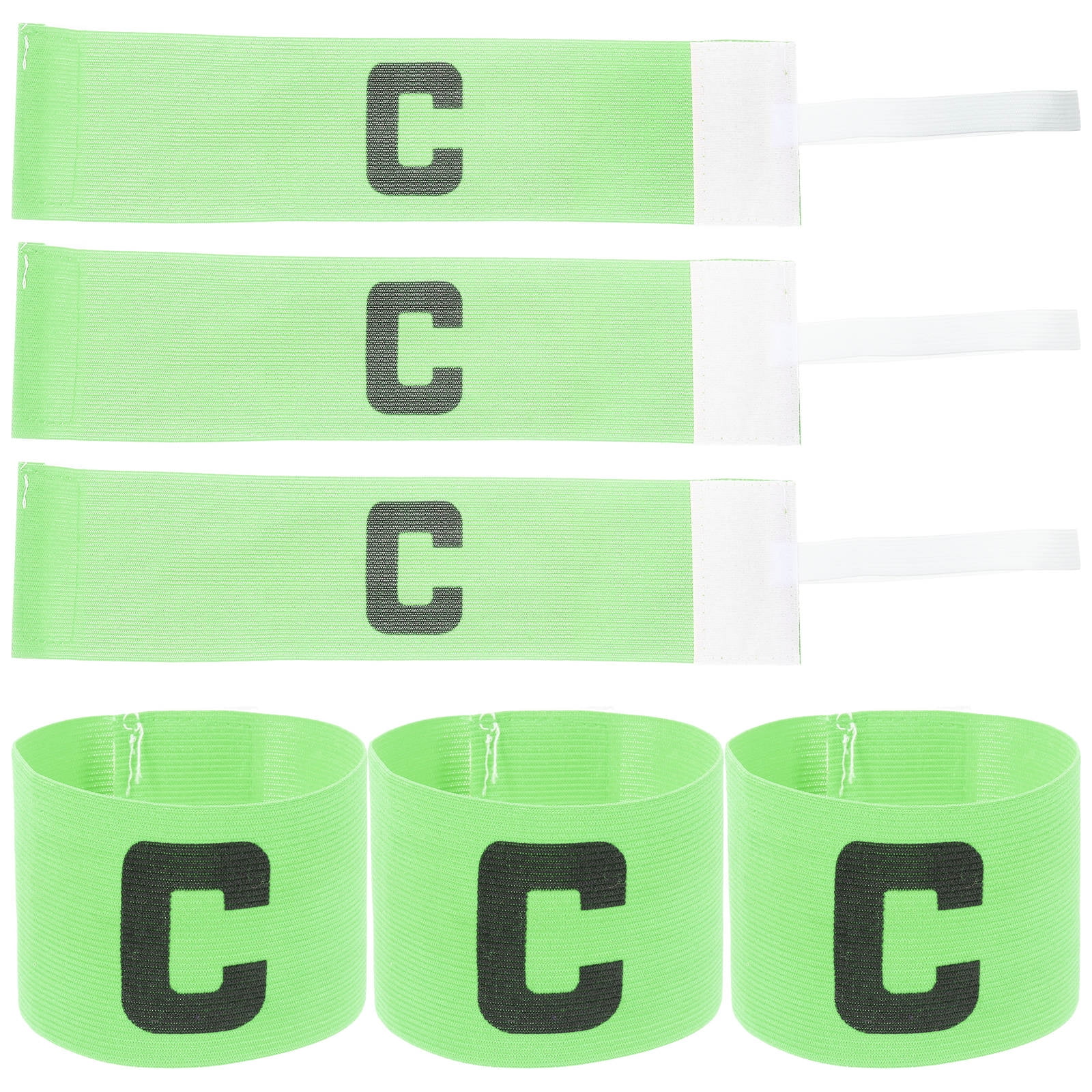HEANUJJ 6Pcs Sports Captain Armband Green Durable Football Team Leader ...