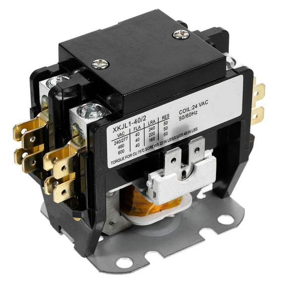 HEANUJJ Air Conditioner Contactor 24V Coil Replacement with ABS Copper ...