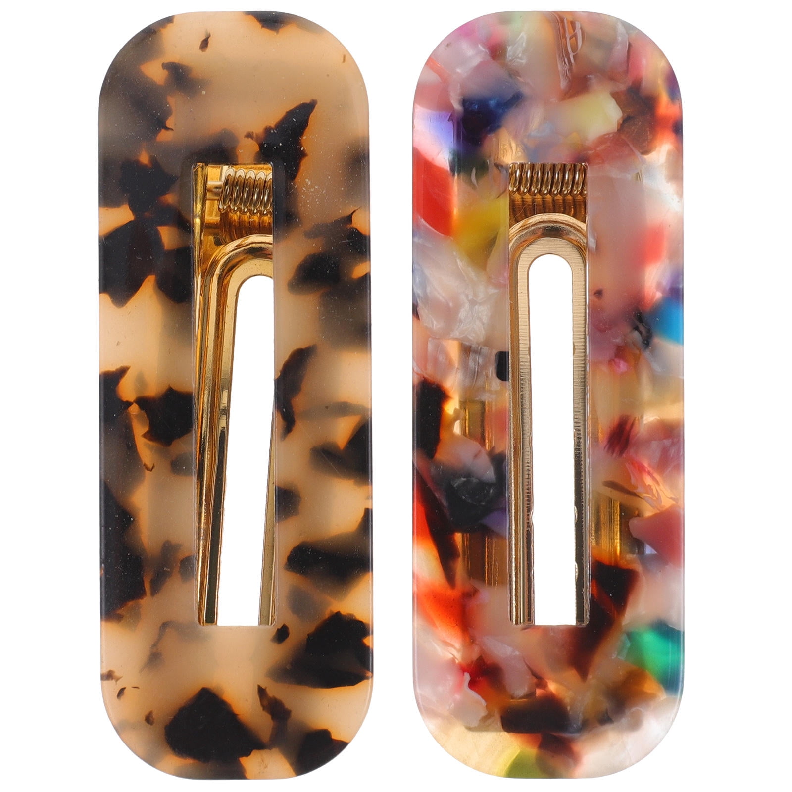HEANUJJ 2pcs Assorted Color Acetate Hair Clips for Women, Perfect for ...