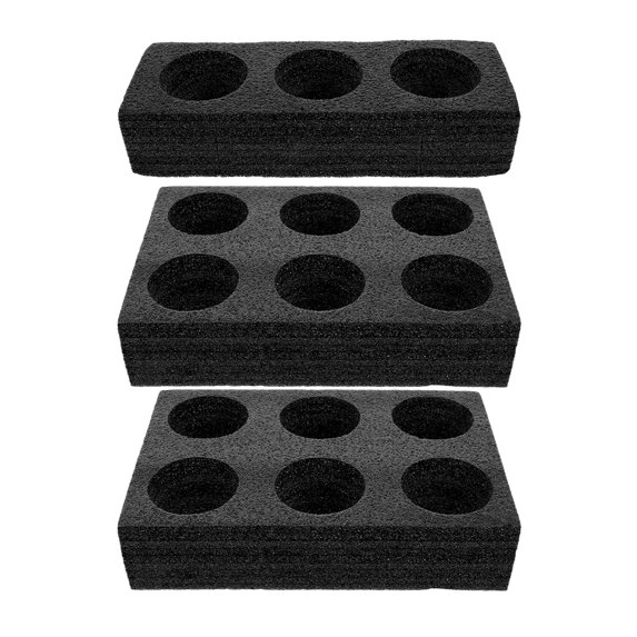 HEANUJJ Black EPE Foam Drink Carrier Tray for Safe Storage and Easy ...