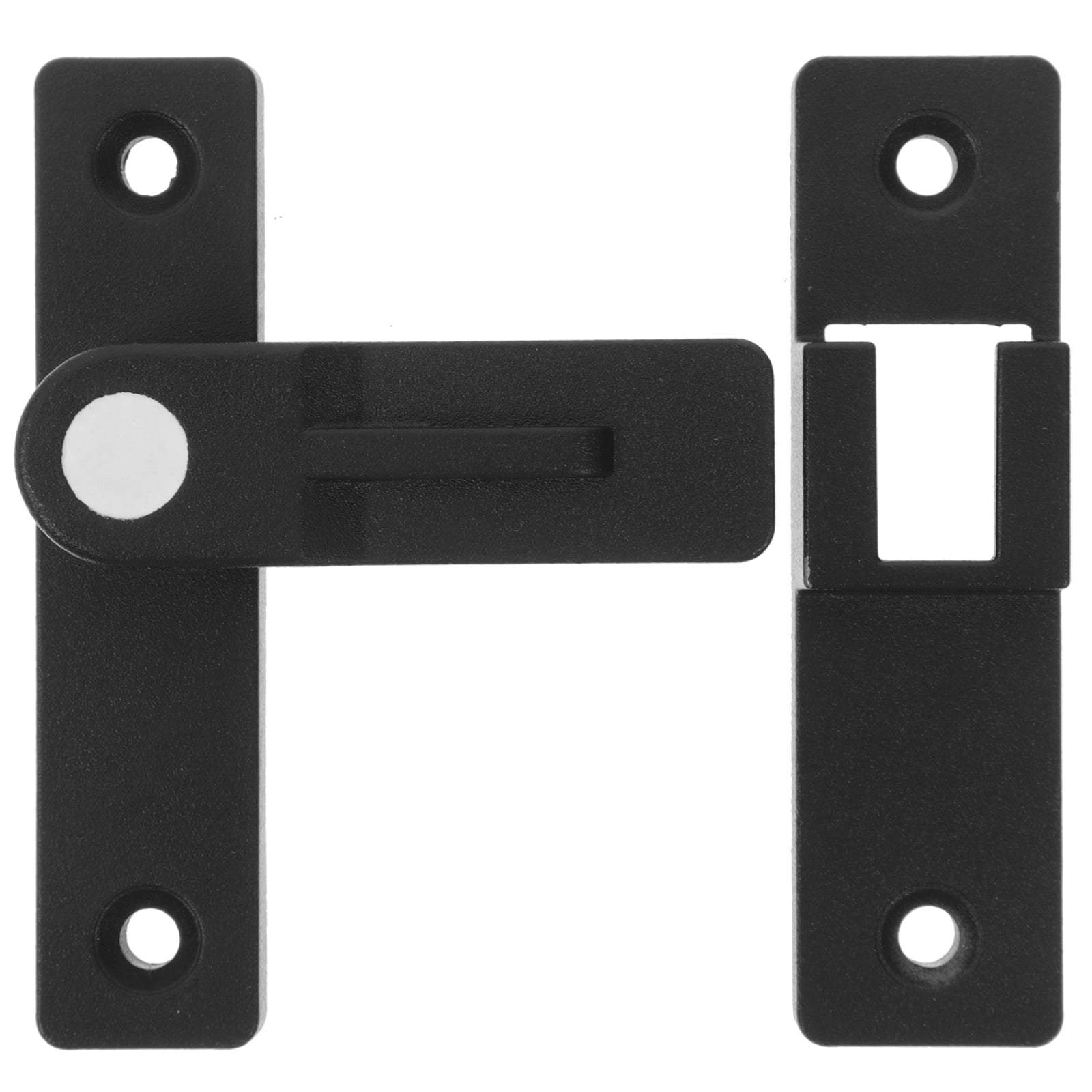 HEANUJJ Sliding Door Security Latch Lock in Black Zinc Alloy with Easy ...