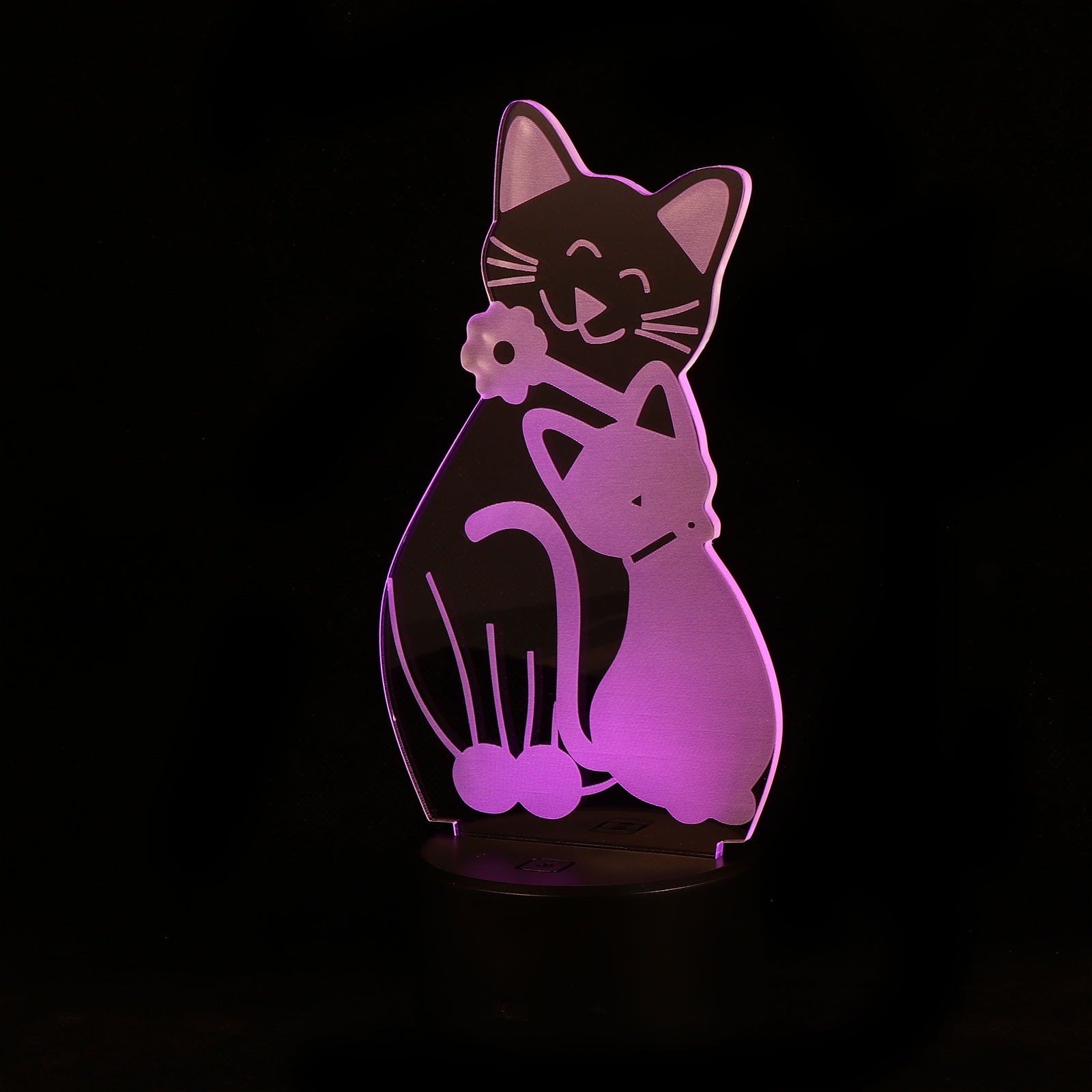 HEANUJJ 3D Cat Night Lamp with Color Changing LED Light for Bedroom ...