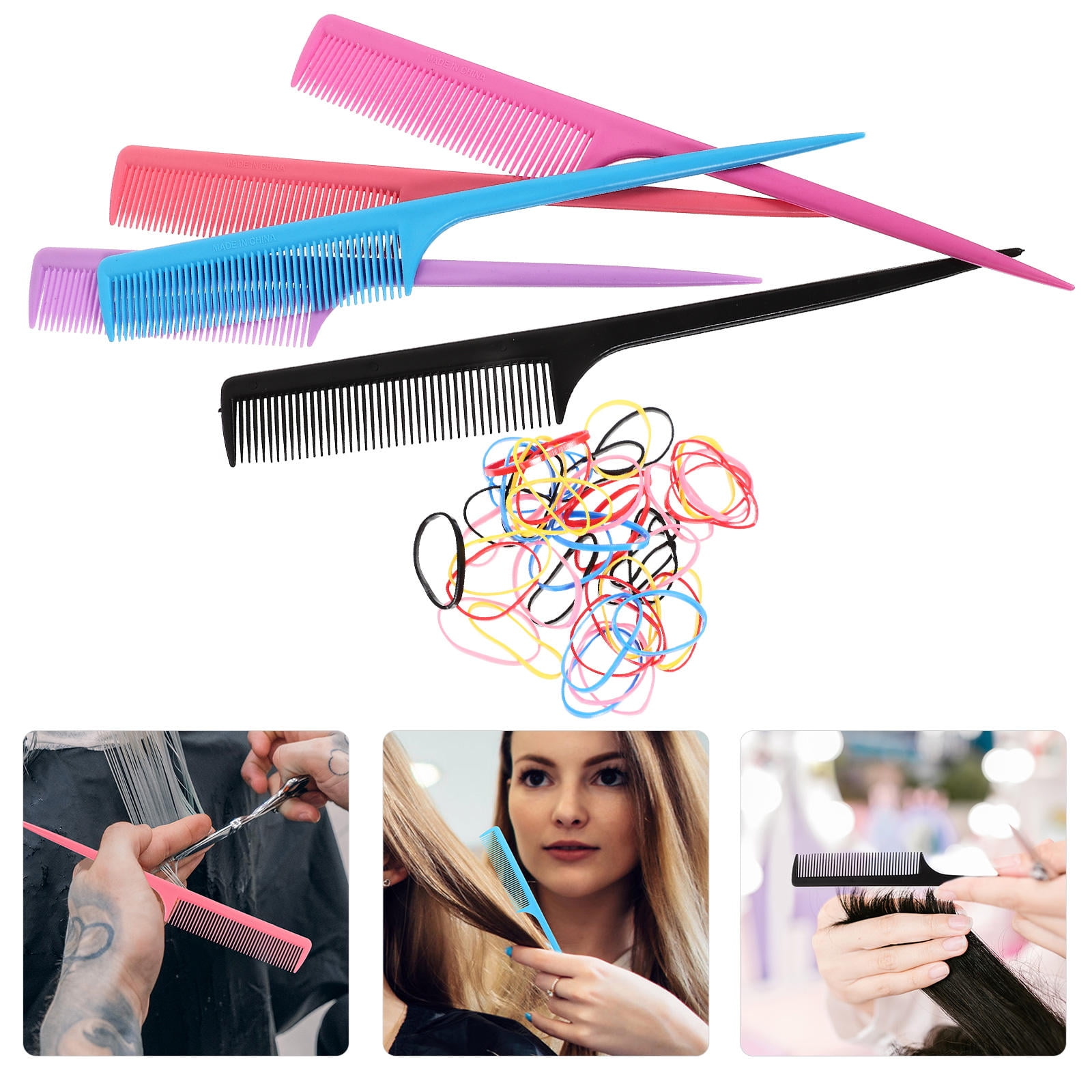 HEANUJJ Combs for Hair Stylist 1 Set for Home and Salon Use Assorted ...