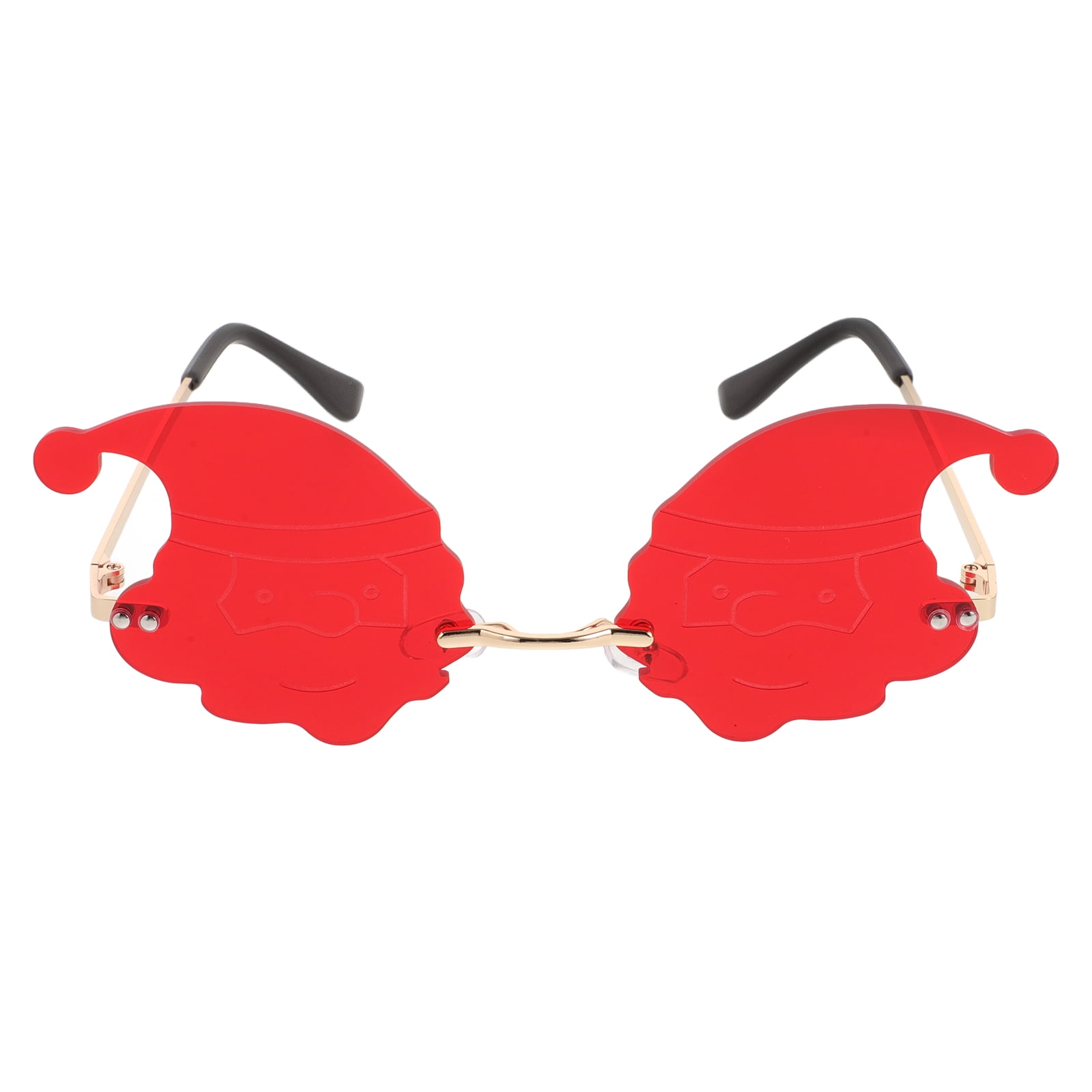 HEANUJJ Festival Sunglasses Santa Claus Hat Shape Red Party Accessory ...